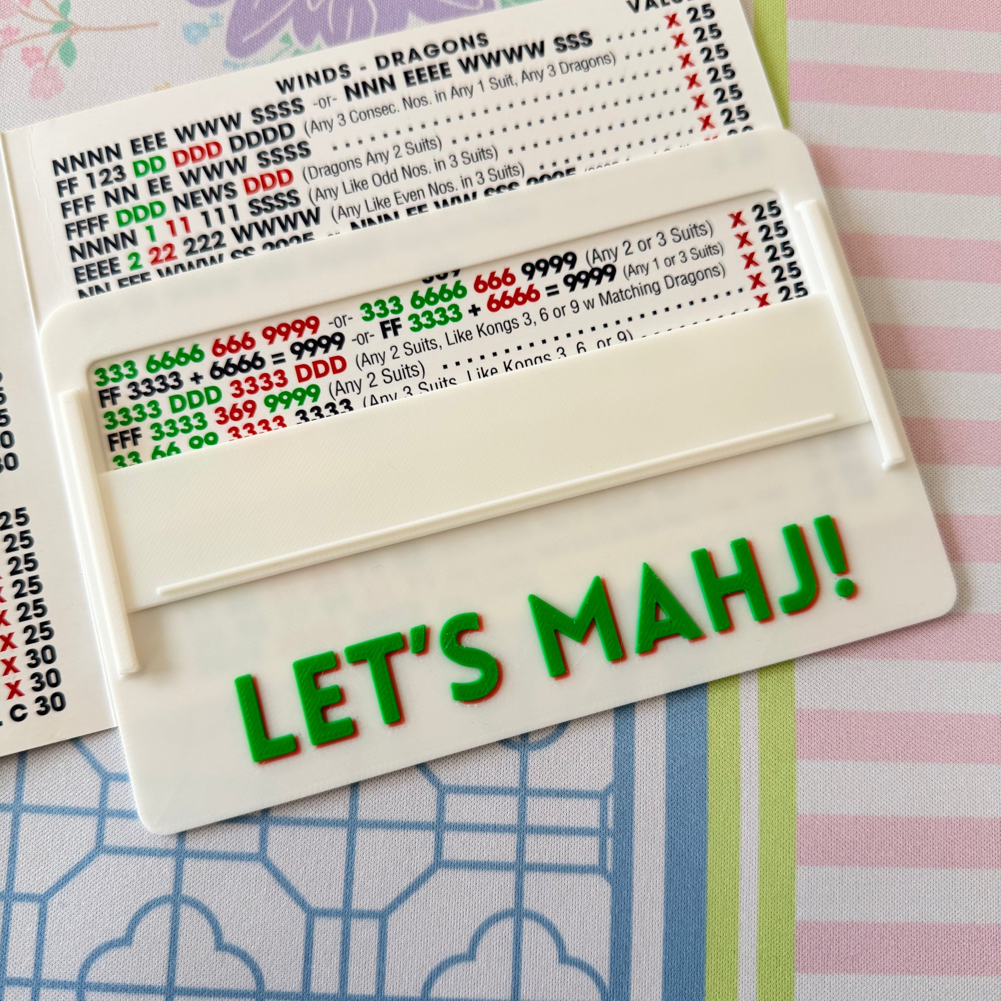 Adjustable Line Reader – The Royal Mahjong Society